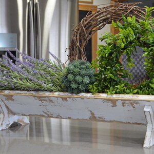 Extra Large Farmhouse Trough...white Trough...distressed Trough ...