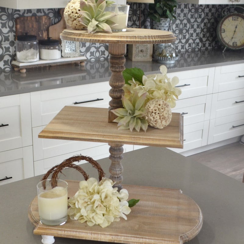 Farmhouse Tiered Tray - Etsy
