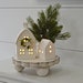 Scalloped Edge Riser...decor Stand...farmhouse Riser...rustic White ...