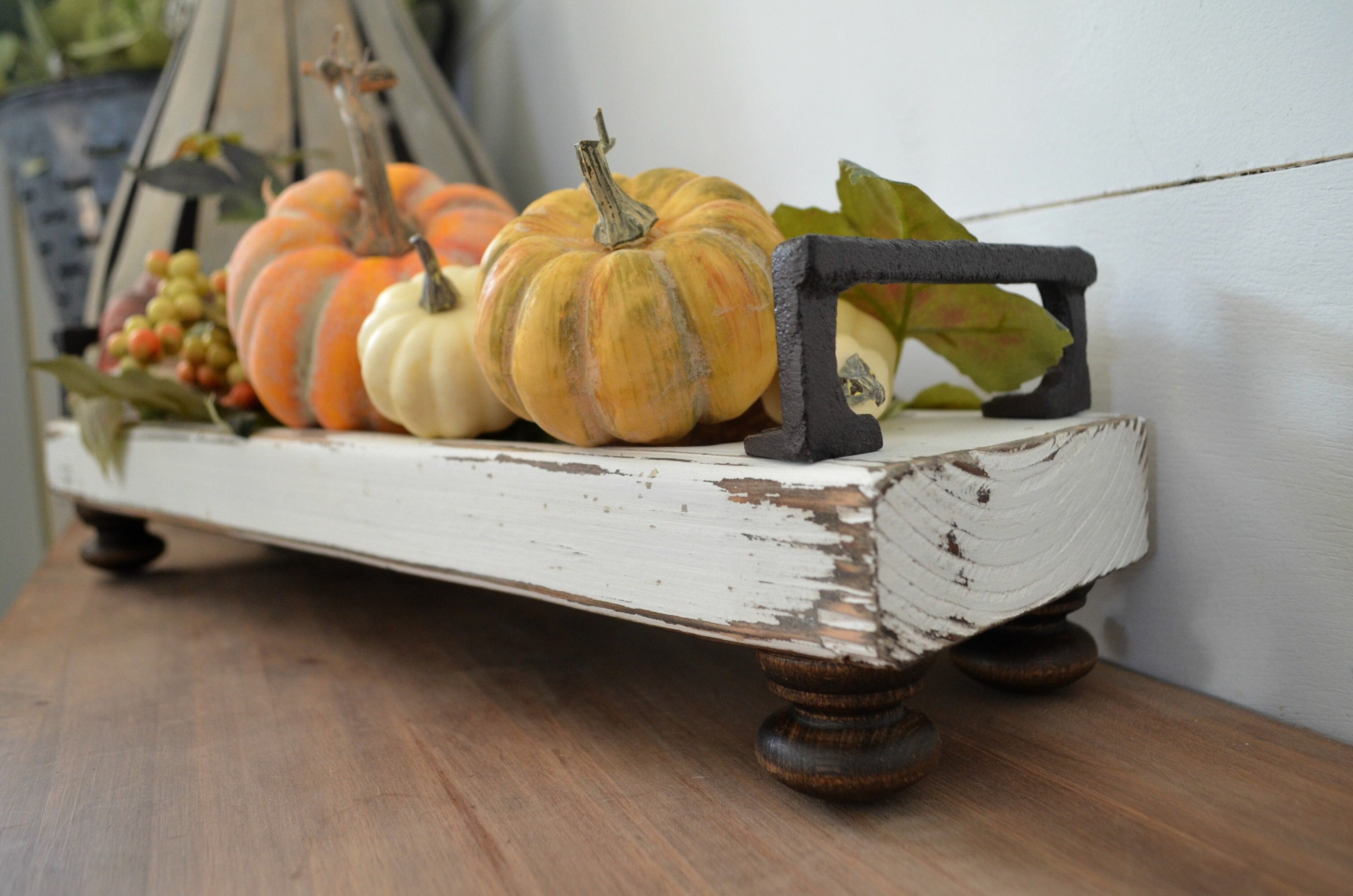 Farmhouse Wood Riser...white Riser...wood - Etsy