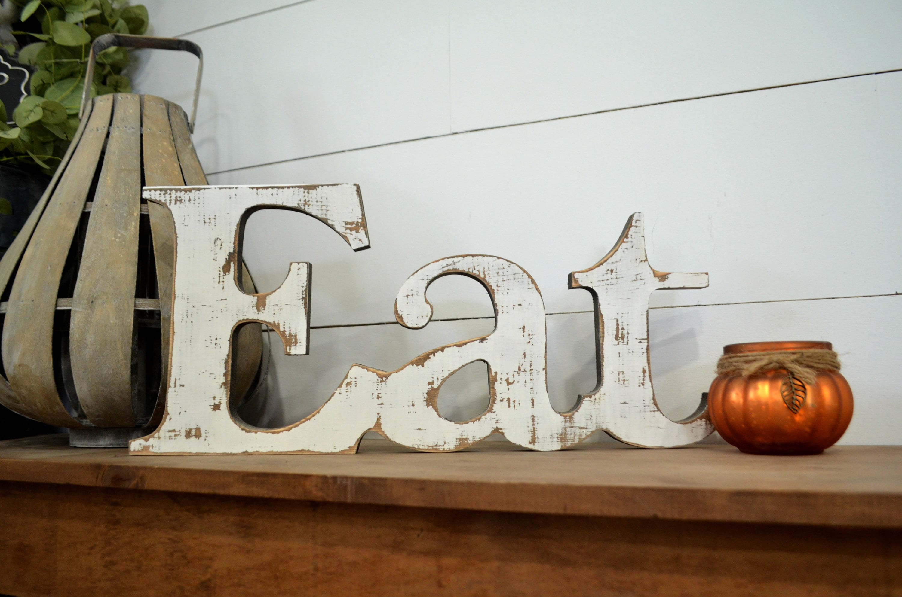 Farmhouse EAT Sign...home Decor...rustic Farmhouse Decor...farmhouse ...