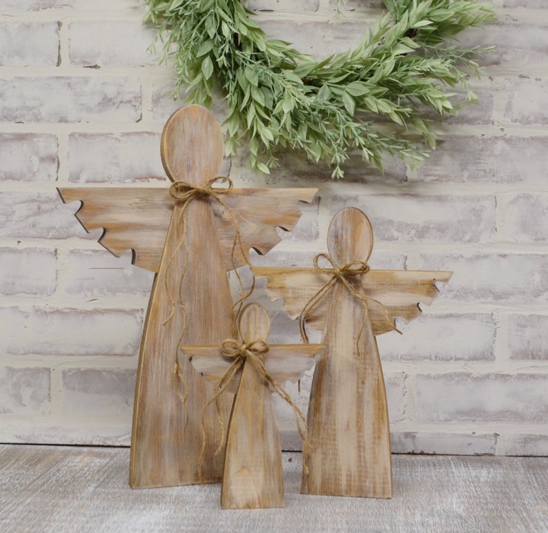 Christmas Angels...primitive Angels...rustic - Etsy
