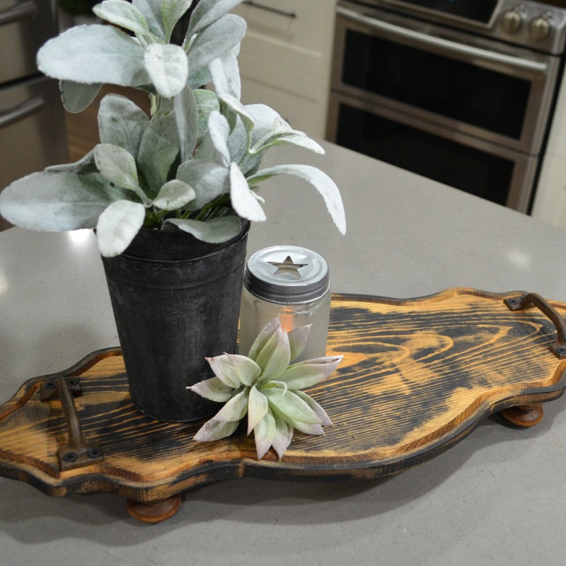Distressed Wood Tray - Etsy