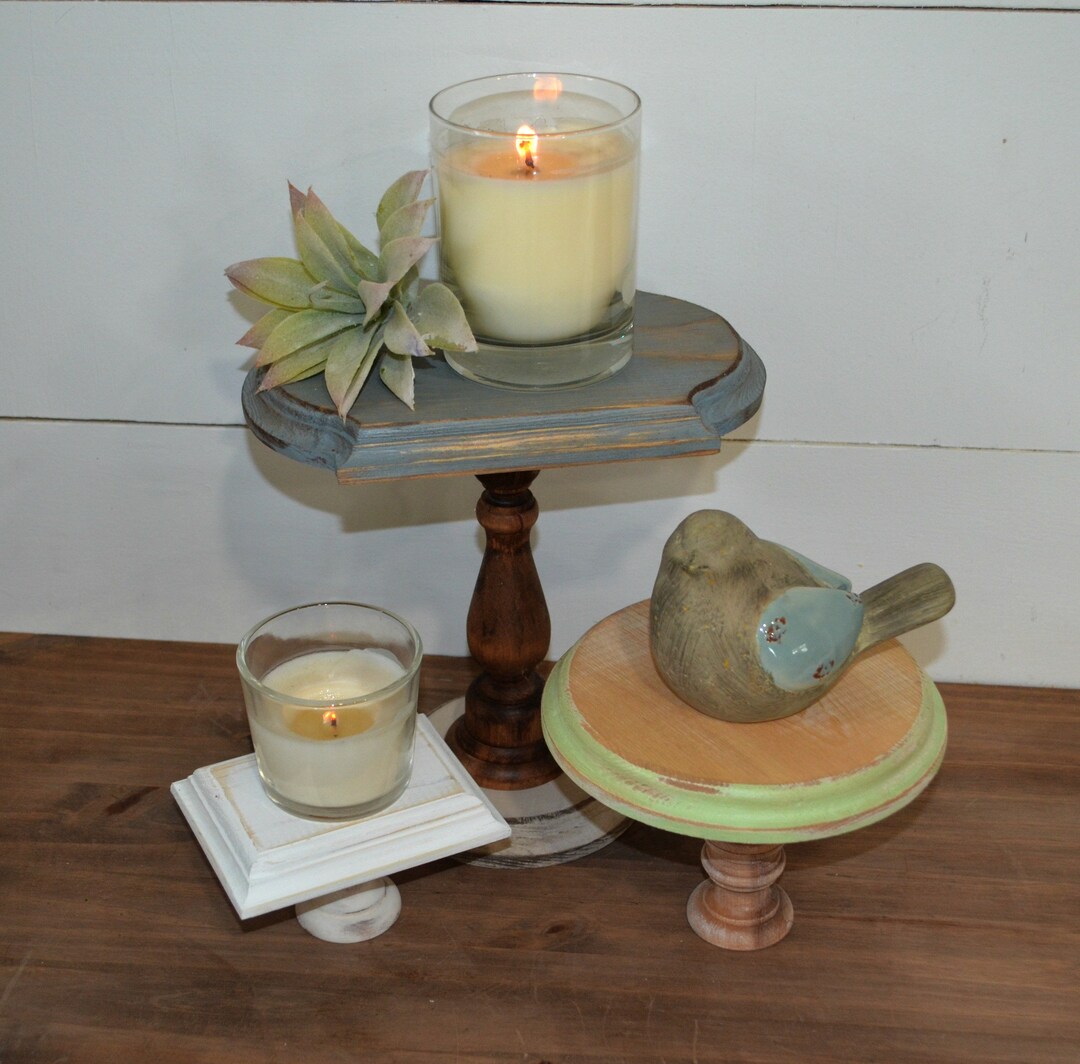 Risers...set of Three Handmade Wood Riser...wood Stands...farmhouse ...