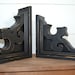 Chunky Distressed Set of Corbels...black Corbels - Etsy
