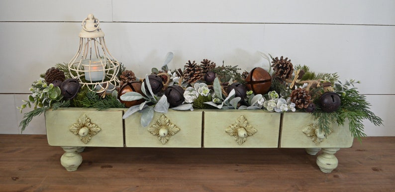 XL Farmhouse Caddy...table Tray Centerpiece...farmhouse Tray - Etsy