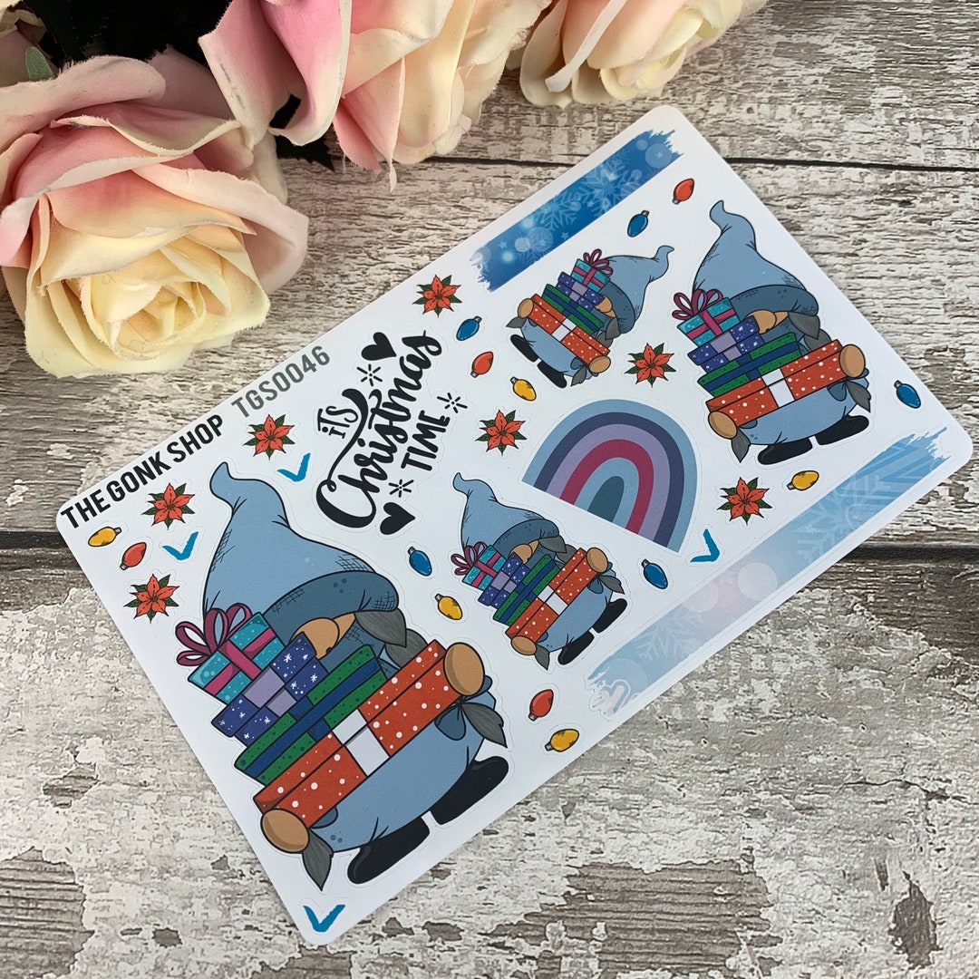 Christmas Gonk - Chip / Gnome - Planner Stickers | Journalling / Bullet ...