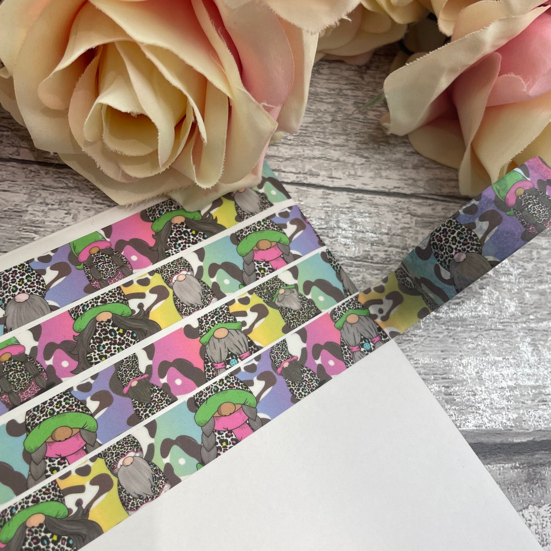 Washi Tape Rainbow Leopard Gonk / Gnome - Etsy