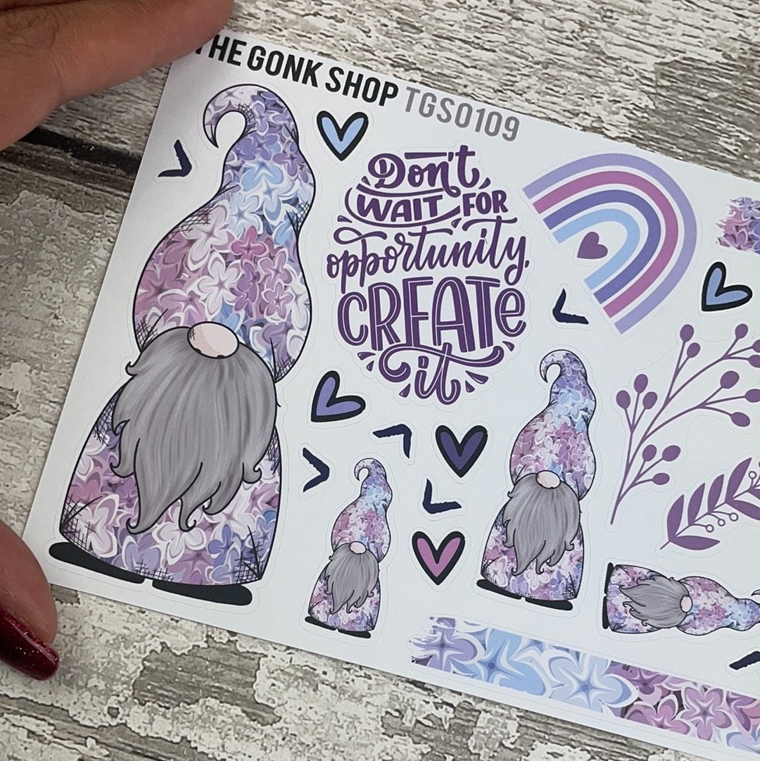 Purple Haze Gregor Gonk Stickers (TGS0109) - Etsy