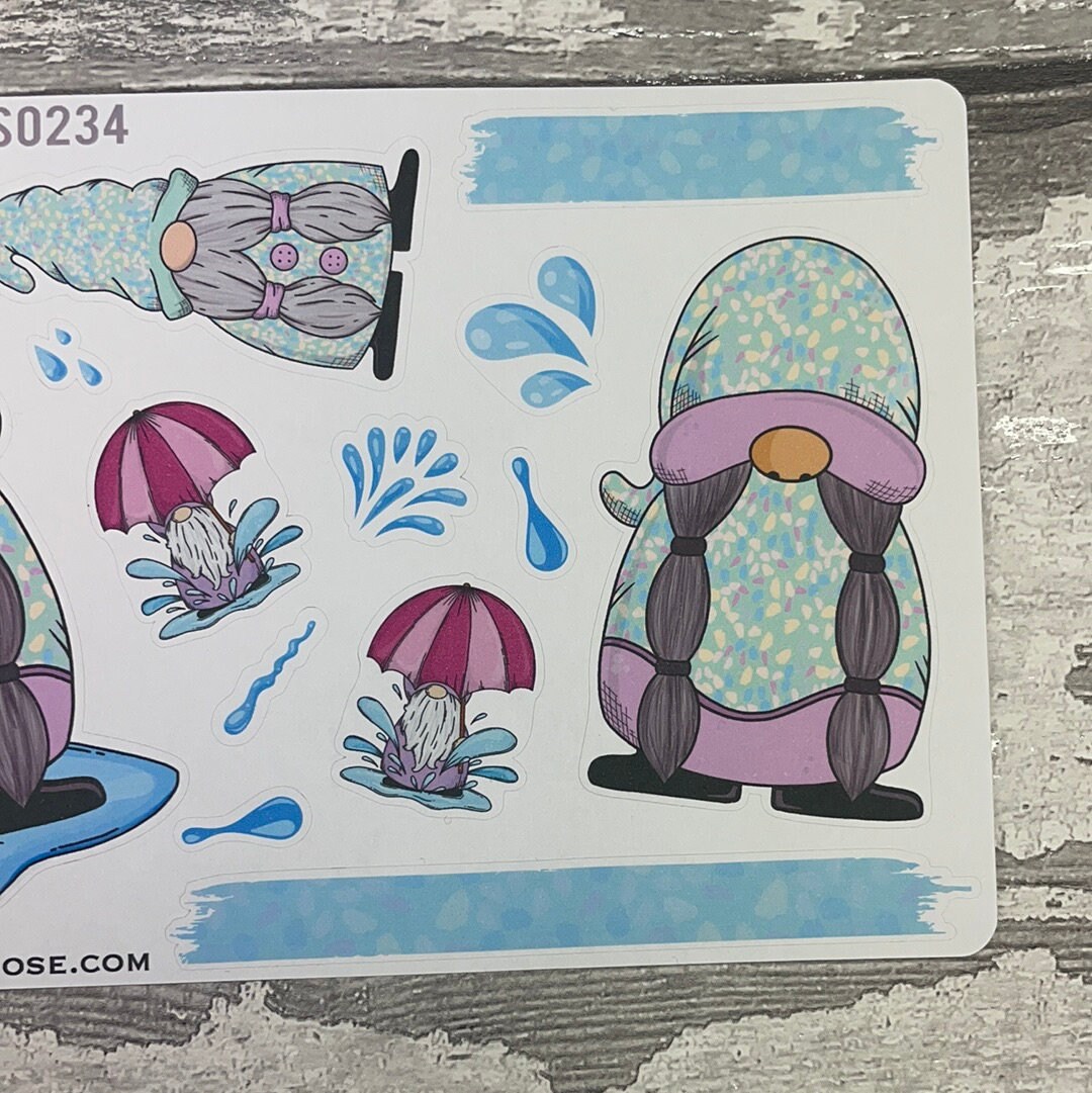 April Showers / Rainy Day Gonk Planner Journal Stickers TGS0234 - Etsy