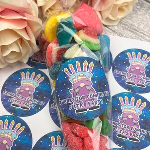 Thank You for Coming to My Party - Personalises Stickers - Purple - Etsy