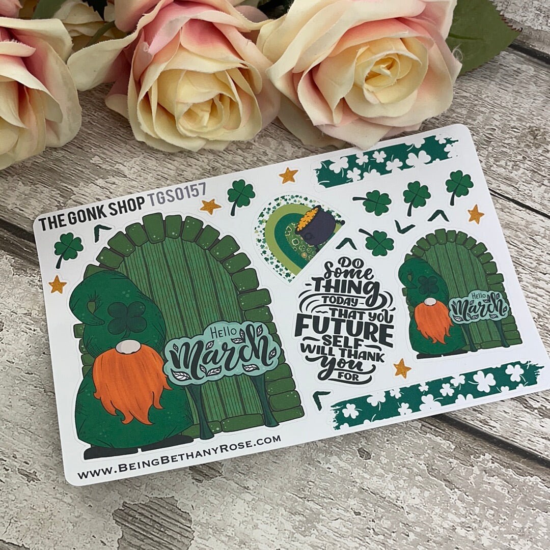 Hello March Gonk Stickers TGS0157 - Etsy