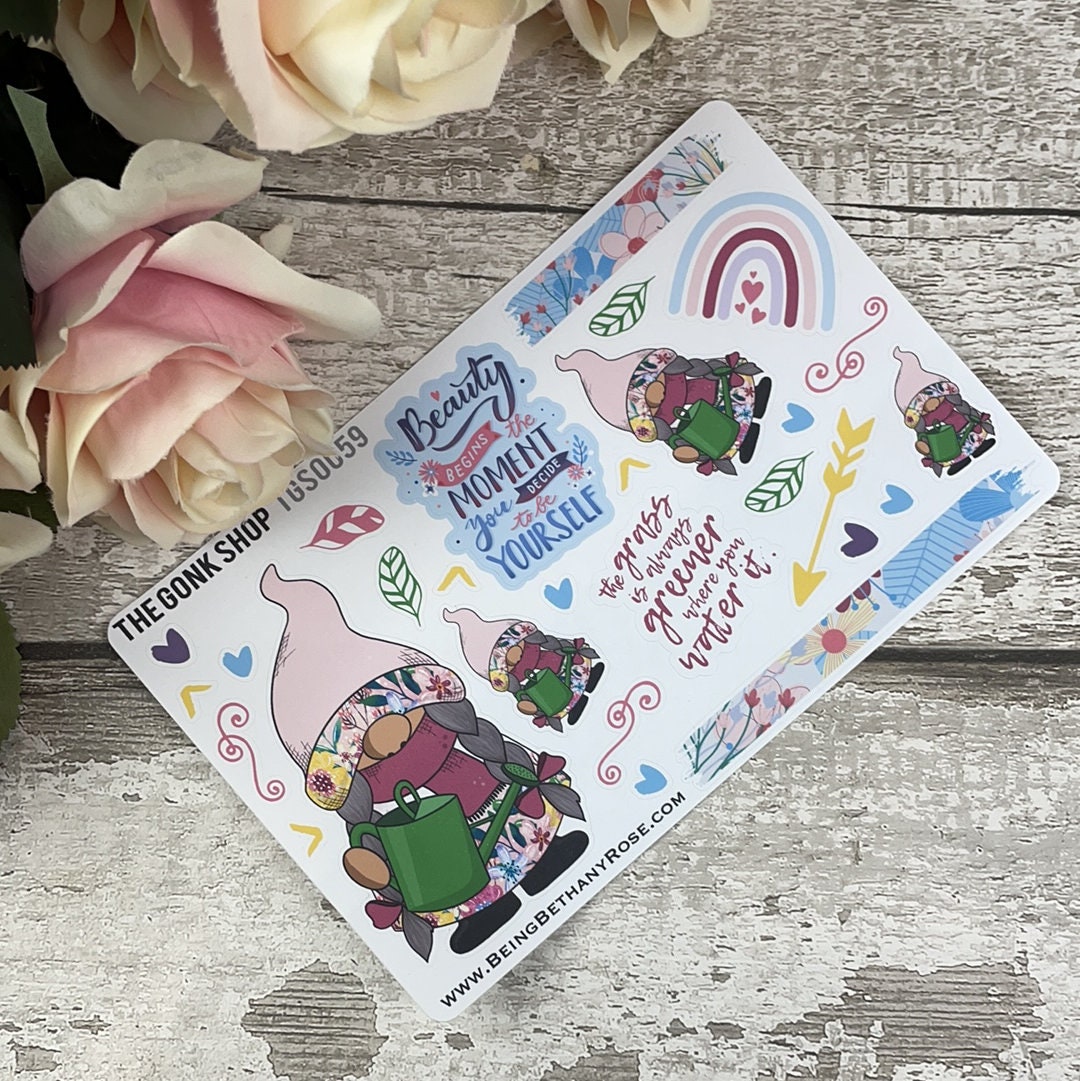 Gardening Chip Gonk Stickers (TGS0059) - Etsy