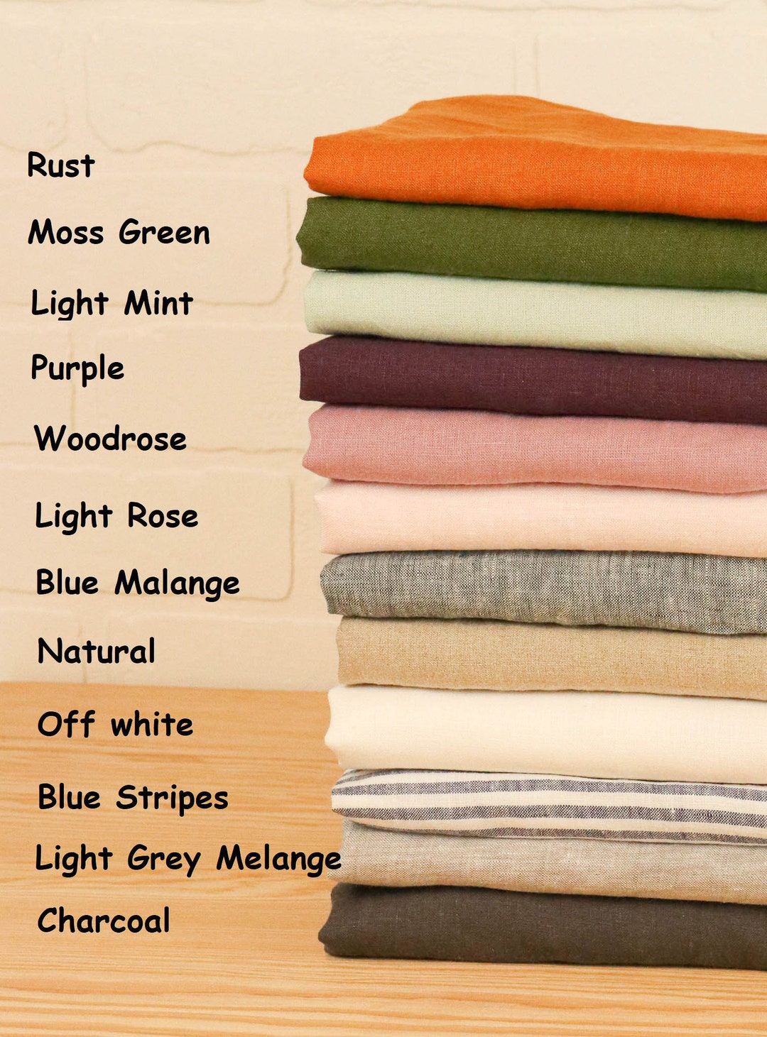 Linen Color Swatches - Etsy