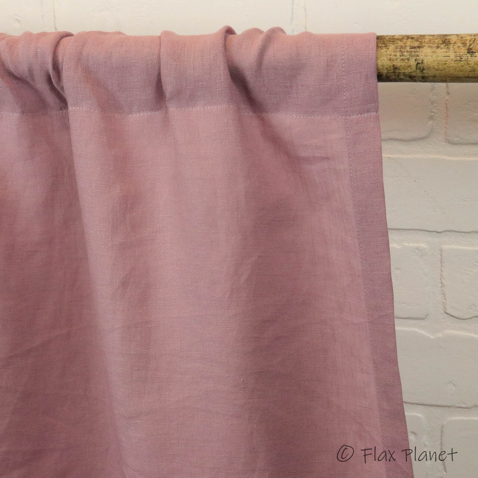 Rod Pocket Linen Curtains in Variety of Colors. Rustic - Etsy