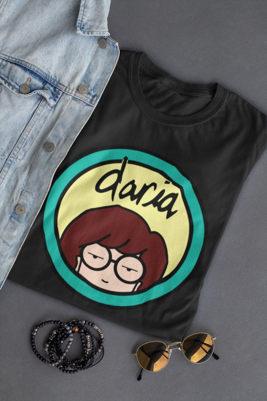 DARIA LOGO SHIRT in Bella Canvas / Sick and Sad World Cartoon Series Form Mtv / Parody, Sarcasm ...