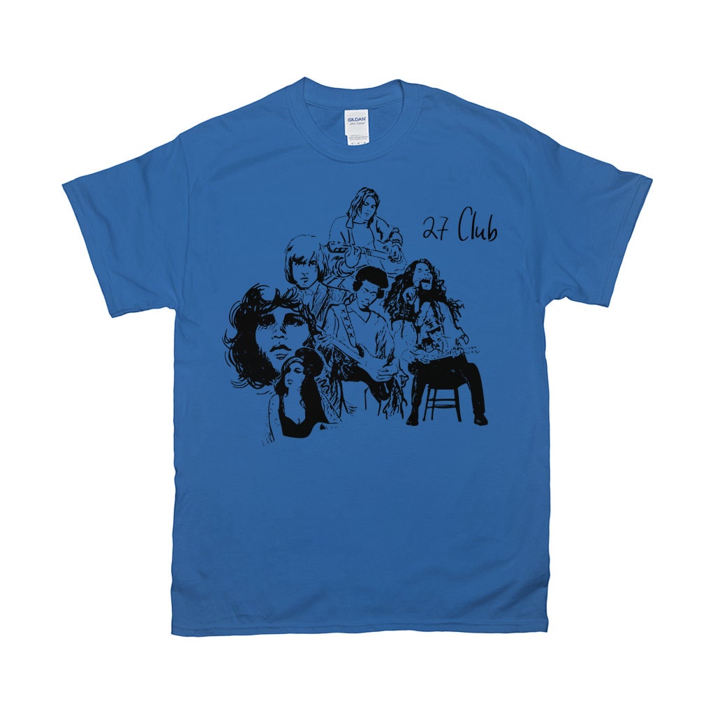 27 CLUB T-SHIRT / Forever 27 / Shirt with legendary music | Etsy