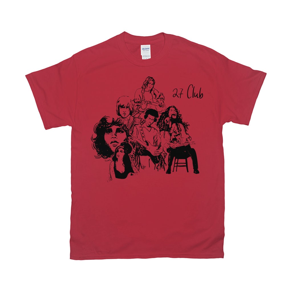 27 CLUB T-SHIRT / Forever 27 / Shirt with legendary music | Etsy