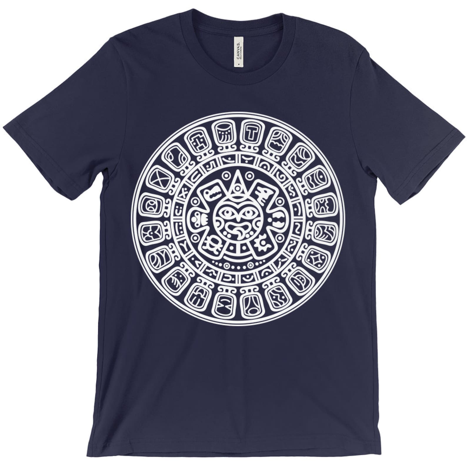 AZTEC CALENDAR SHIRT / Aztec - Mayan - Mexican Symbols / Aztec Art ...