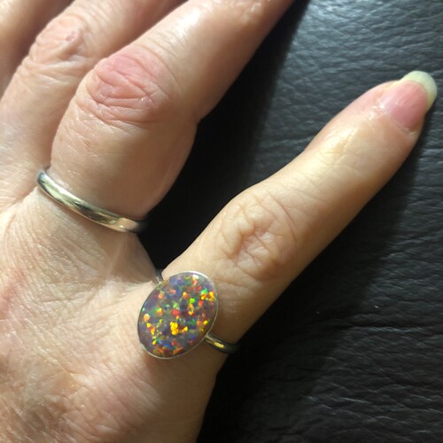 Red Opal Ring /sterling Silver/fire Opal Ring/handmade - Etsy