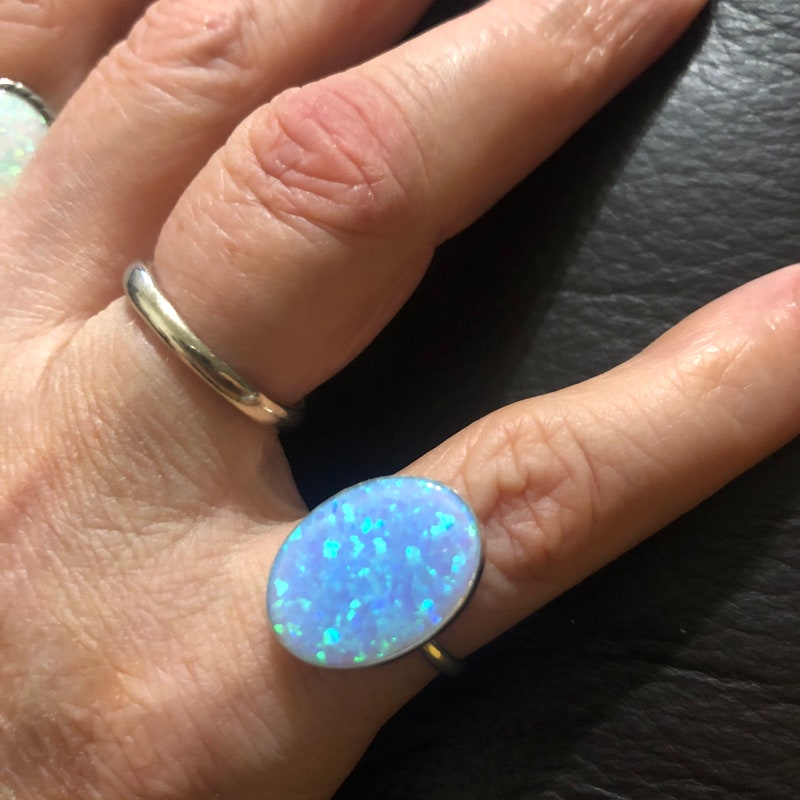 Opal Ring Sterling Silver - Etsy