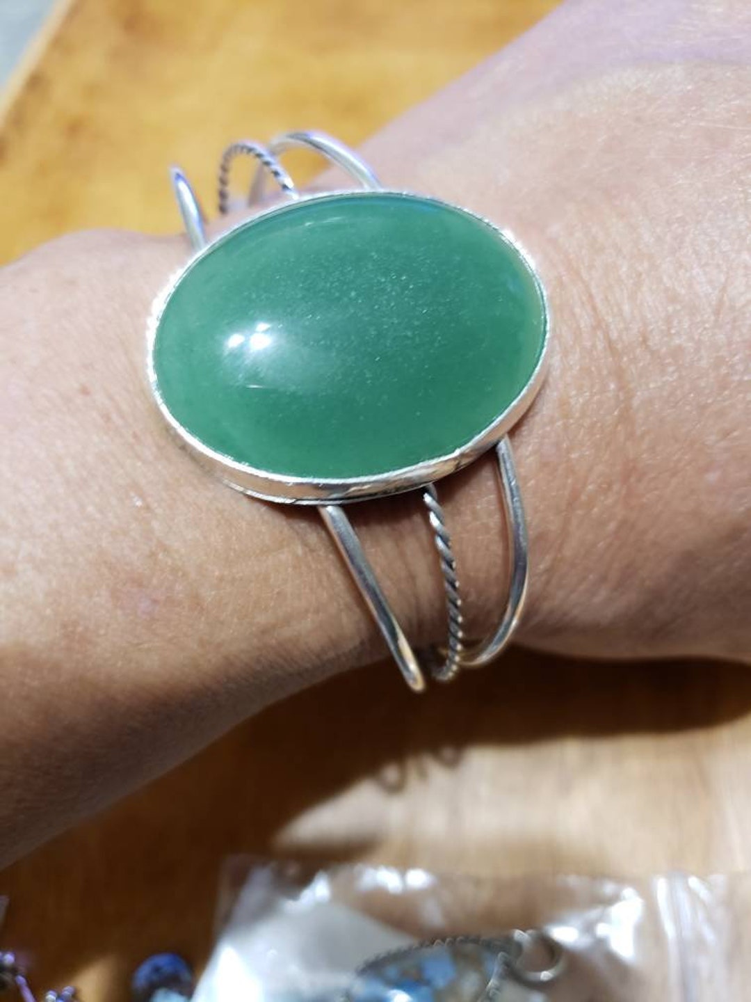 Green Adventuring/silver Cuff/adventuring Cuff Bracelet/sterling Silver ...
