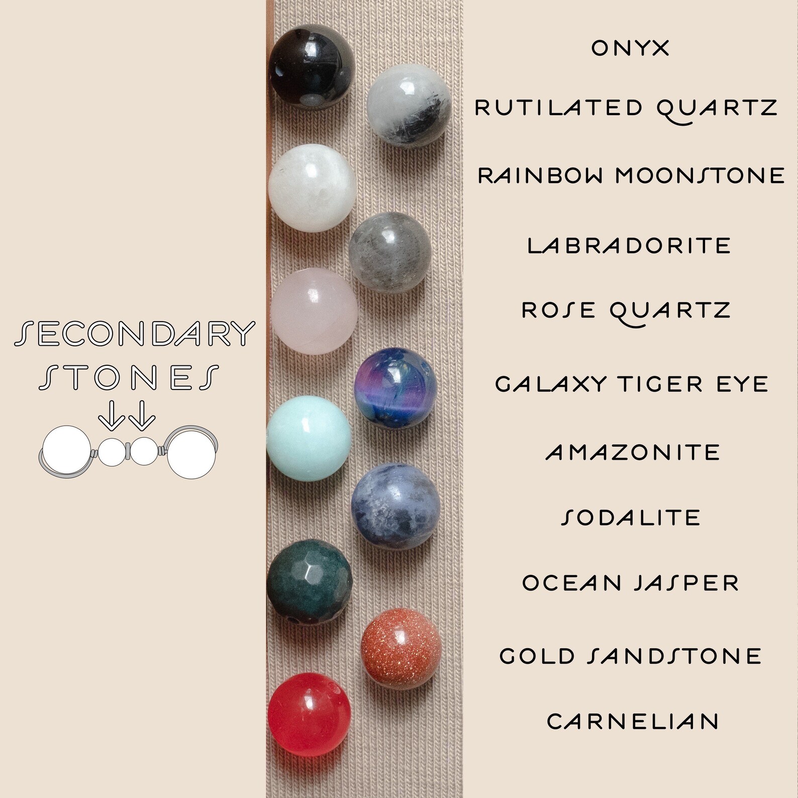 Crystal Spinner Pack | Gemstone Handmade Fidget Jewelry and Toys for ...