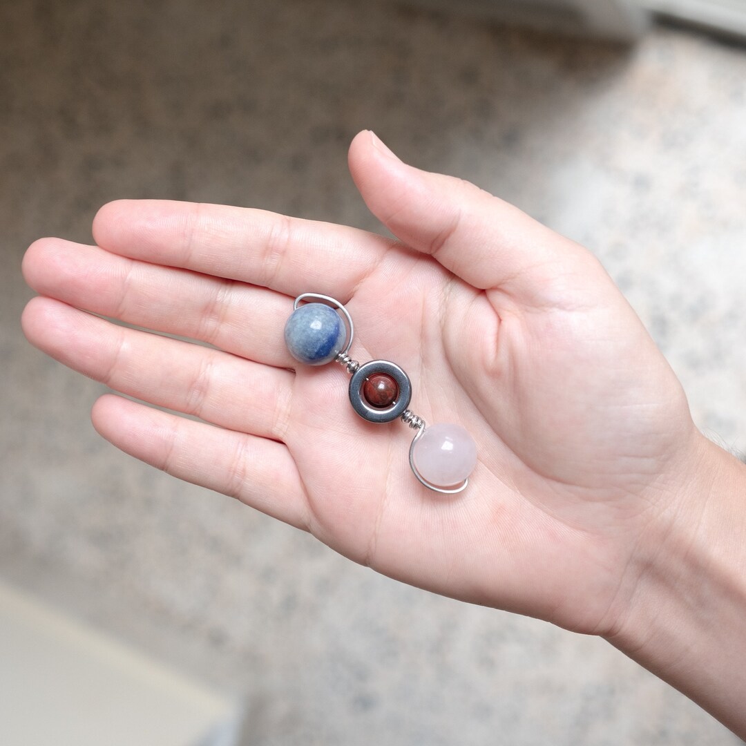 Gemstone Spinner Stim Toy for ADHD Support | Crystal Fidget Amulet ...