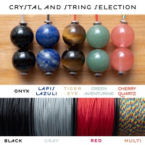 Baejuju Crystal Fidget Toy and Bracelet | Gemstone Finger Poi | Begleri ...