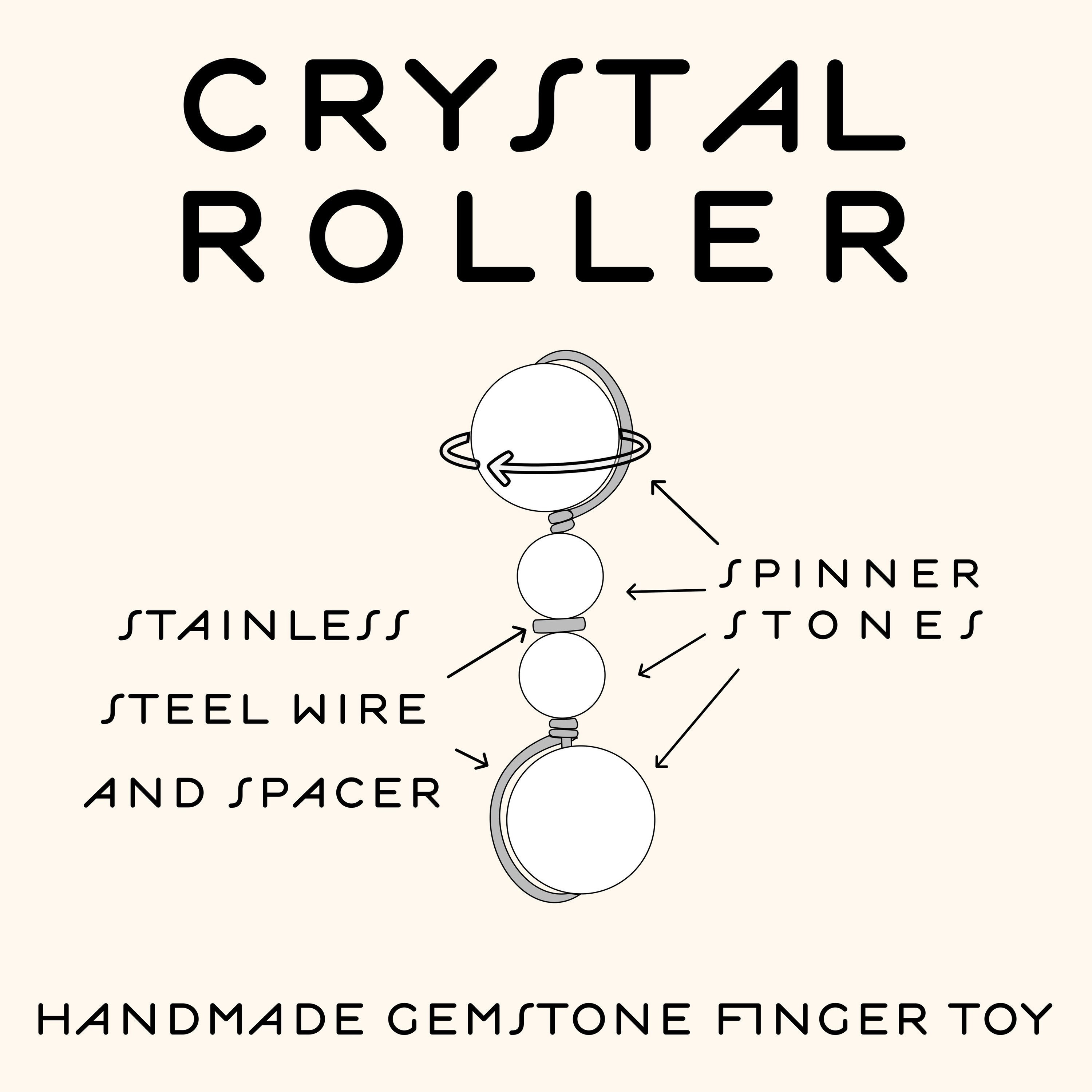 Crystal Spinner Pack | Gemstone Handmade Fidget Jewelry and Toys for ...
