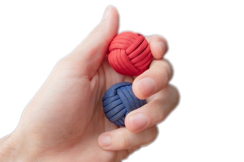 Set of Two Paracord Steel Baoding Balls for Meditating, Massaging and ...
