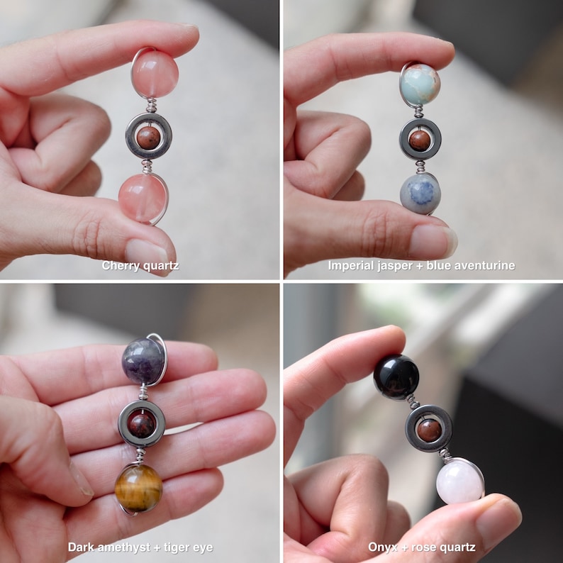 Gemstone Spinner Stim Toy for ADHD Support | Crystal Fidget Amulet ...