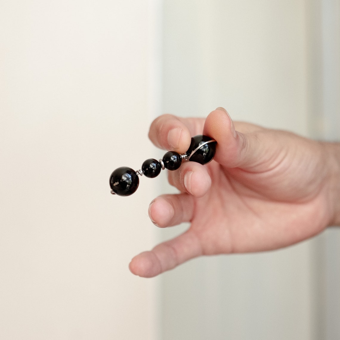 Goth Black Onyx Crystal Adult Fidget Toy Gothic Gemstone - Etsy