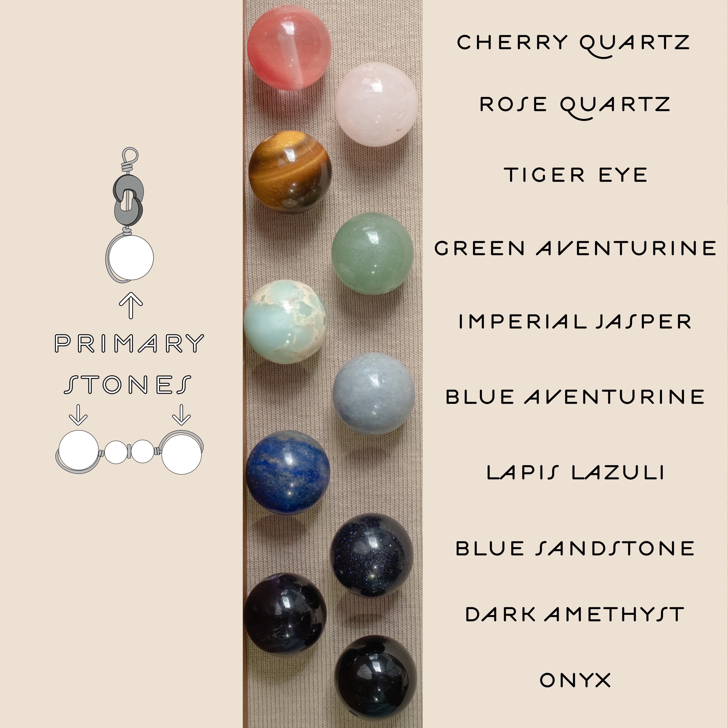 Crystal Spinner Pack | Gemstone Handmade Fidget Jewelry and Toys for ...