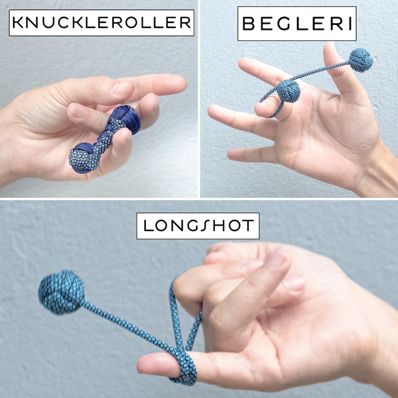 Finger Play Pack Blue | Toy Bundle Begleri Knuckleroller Longshot ...