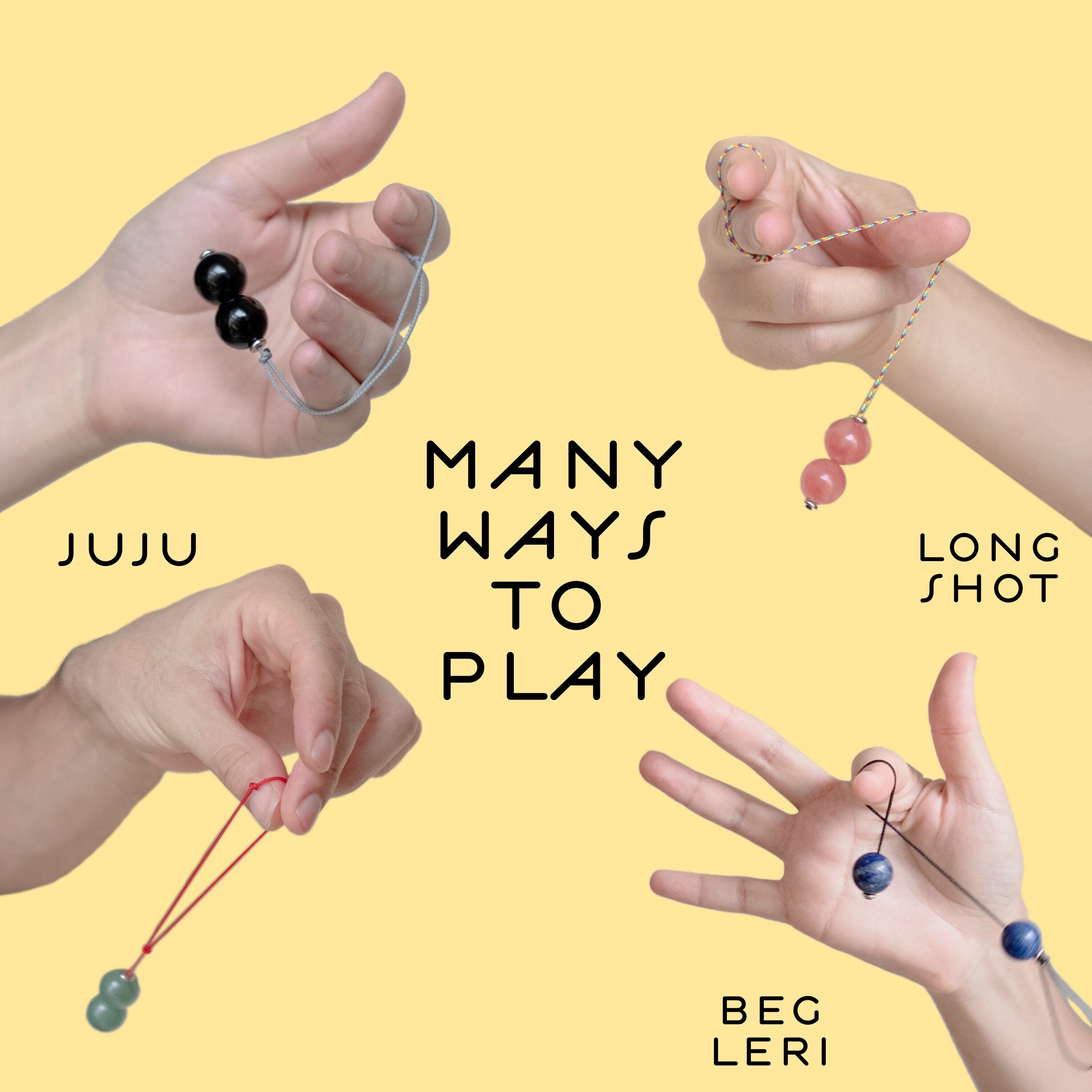 Baejuju Crystal Fidget Toy and Bracelet Gemstone Finger Poi | Etsy