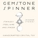 Gemstone Spinner Stim Toy for ADHD Support Crystal Fidget Amulet ...
