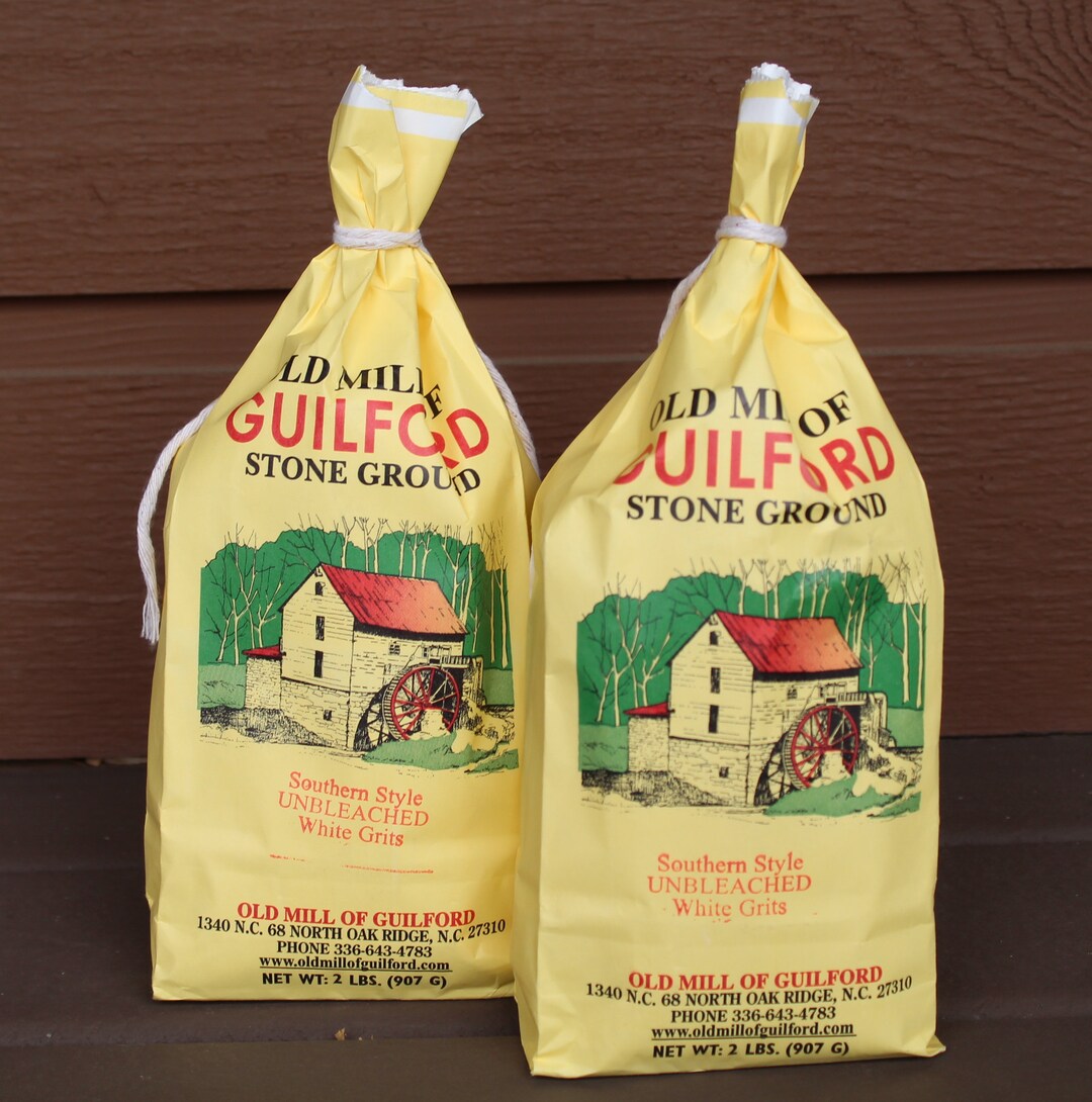 Old Mill of Guilford Stone Ground White Grits (2lb Bags, 2 Pack) - Etsy