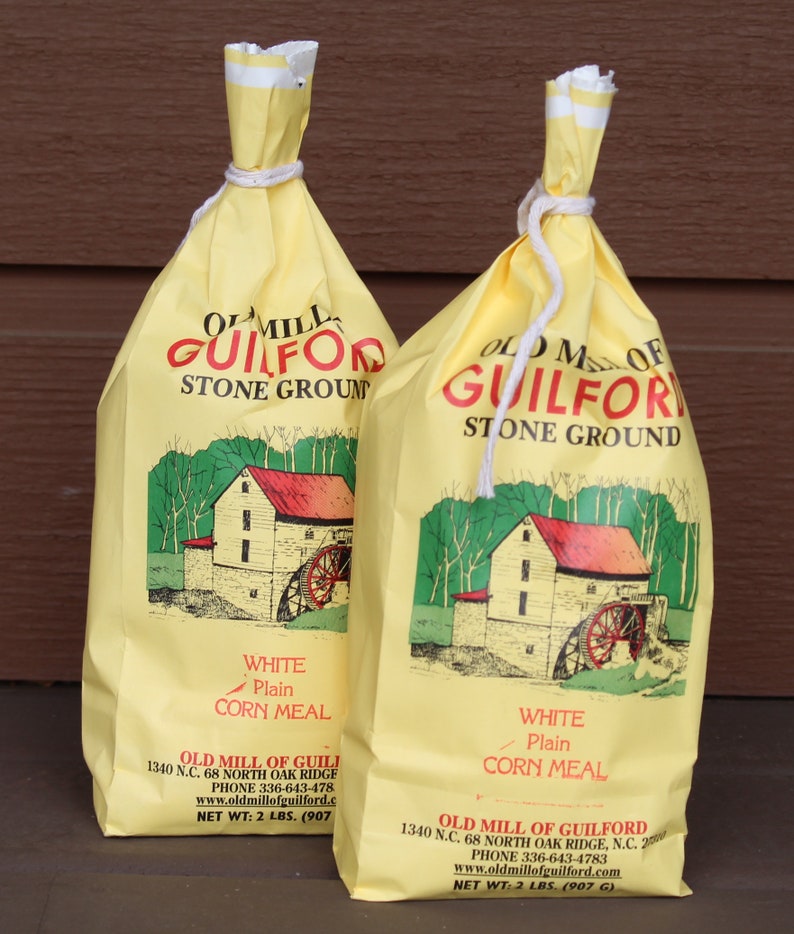 Stone Ground White Cornmeal: Old Mill of Guilford, 2lb (2 Pack) - Etsy
