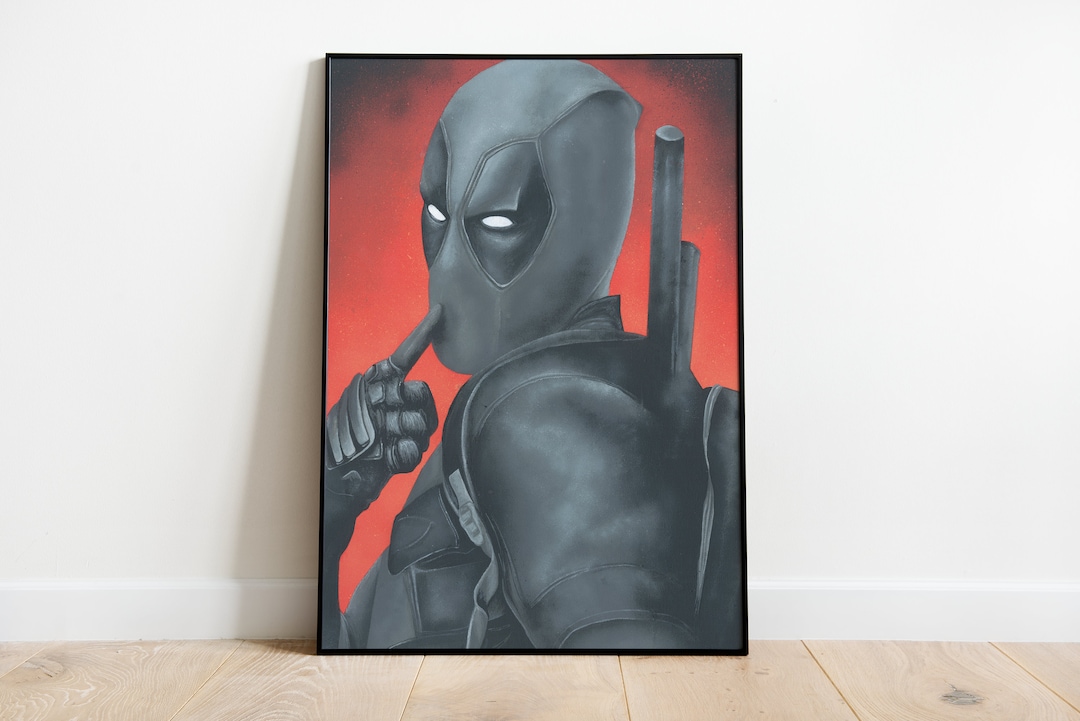 Deadpool Art Print Ryan Reynolds Deadpool Film Deadpool Painting ...