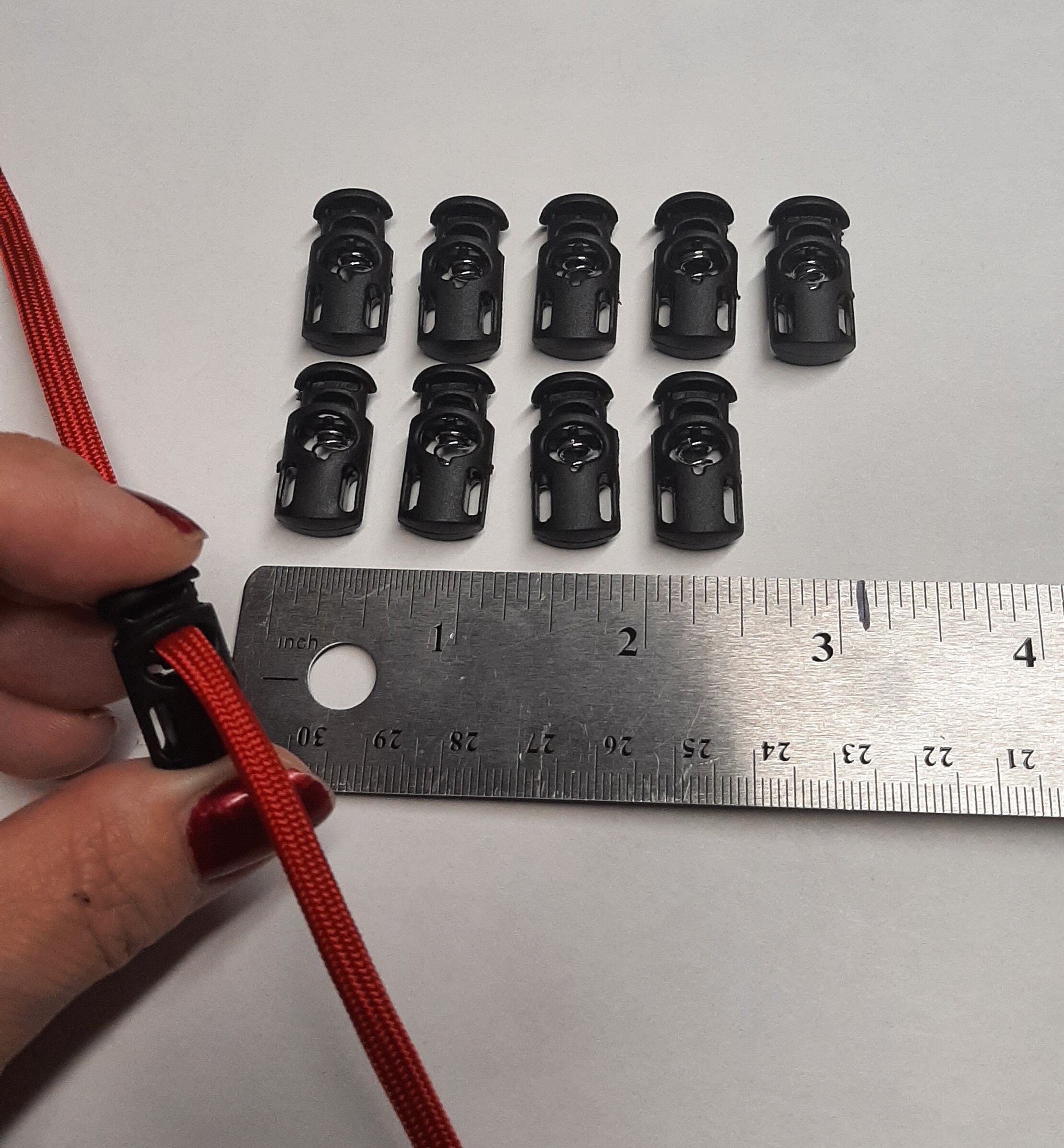 10 Piece Single Hole Plastic Cord Lock - Etsy