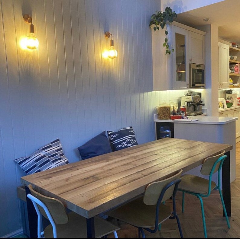 Reclaimed Wood Dining Table. Chunky. Thick 50cm.industrial - Etsy UK