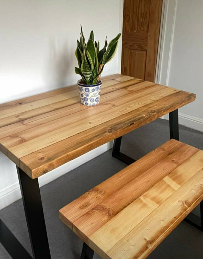 Reclaimed Wood Dining Table. Chunky. Thick 50cm.industrial - Etsy UK