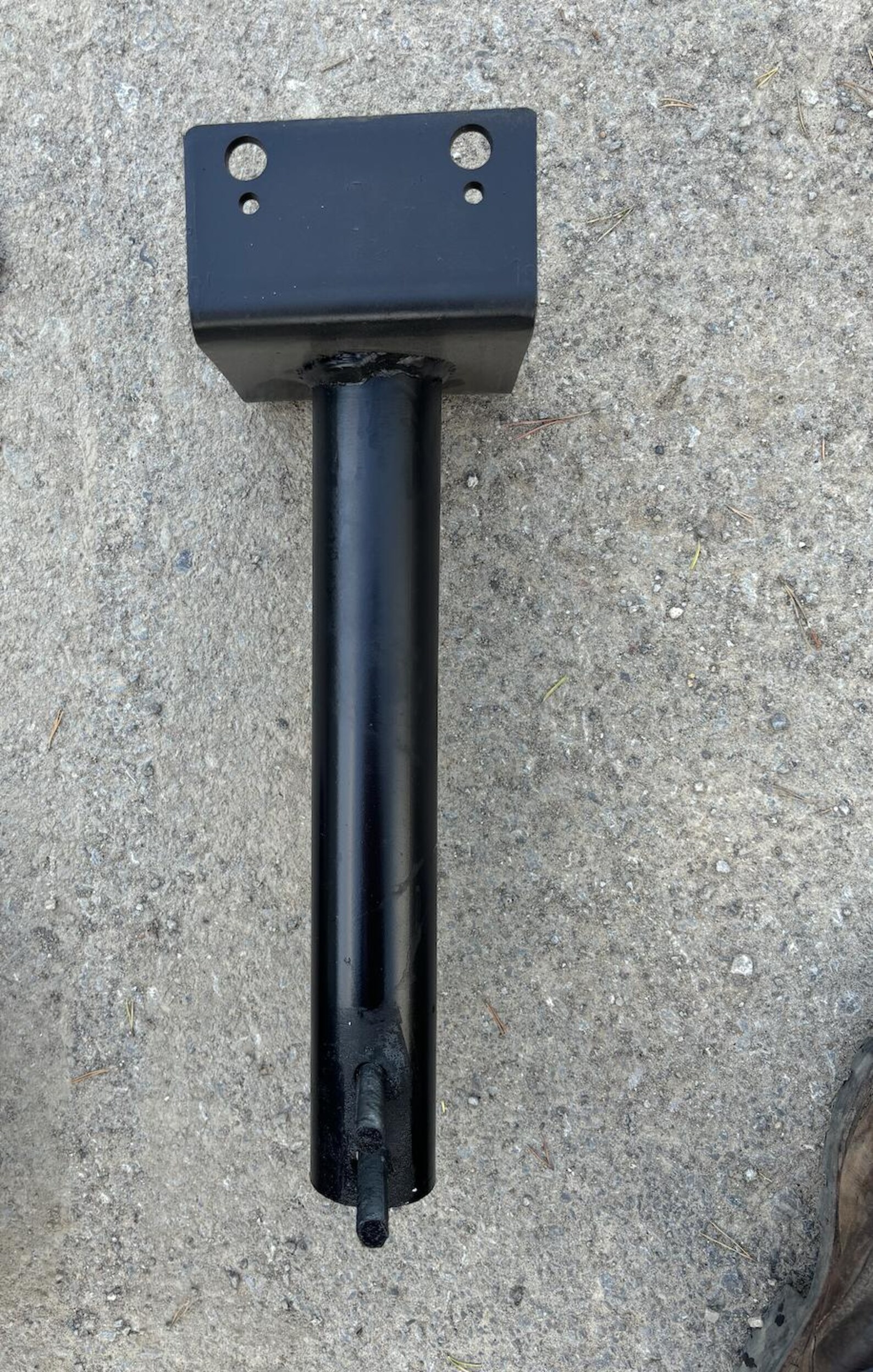 Elevated 6x6 Wood Post Brackets | Embedded in Concrete | for Decks ...