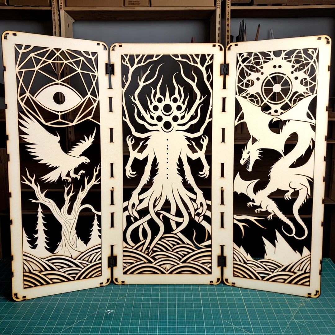Custom Dungeon Master Screen DM Screen Engraved D&D Game Master Screen ...