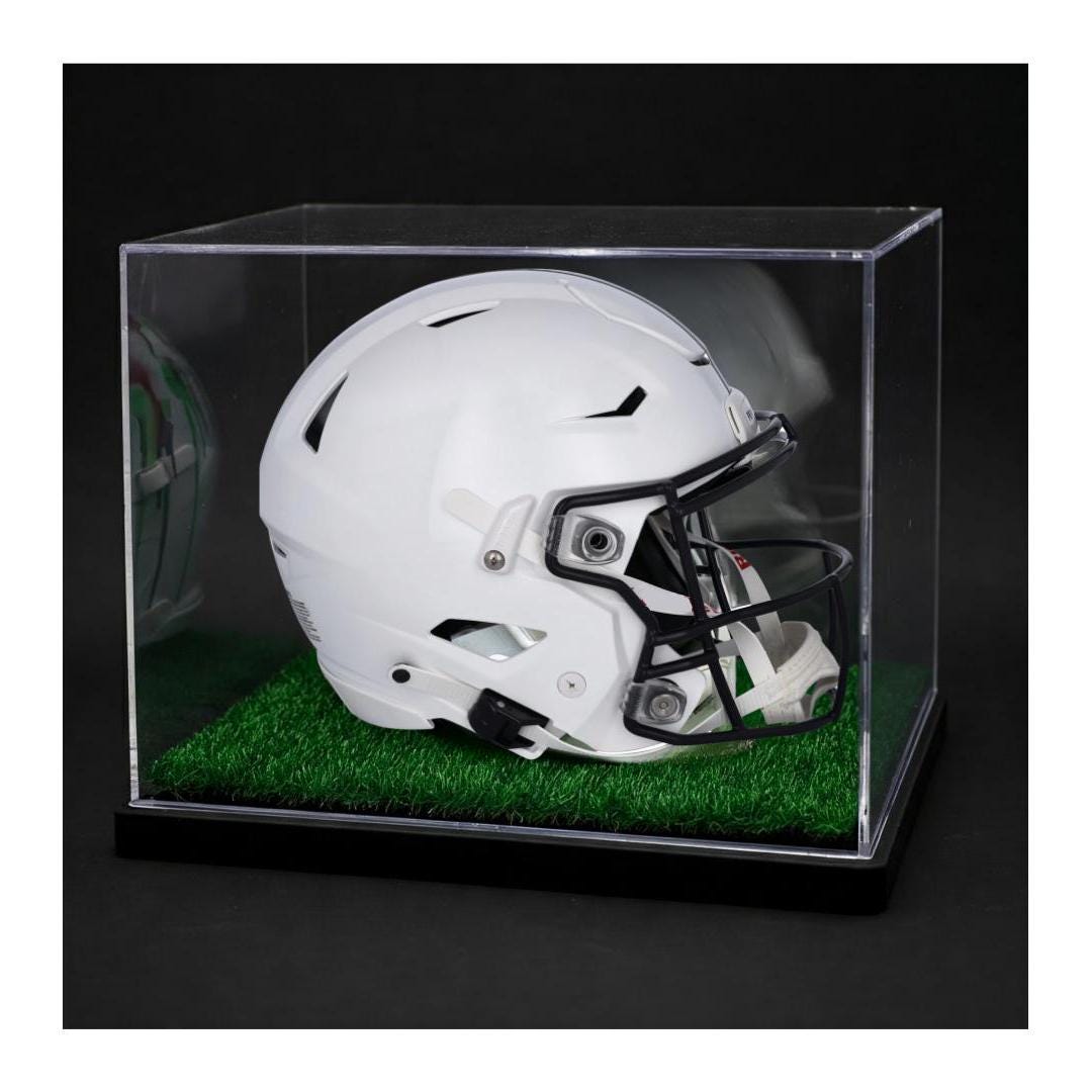 Mini Replica Football Helmets - Clear Acrylic Display Case - Resin 3D ...