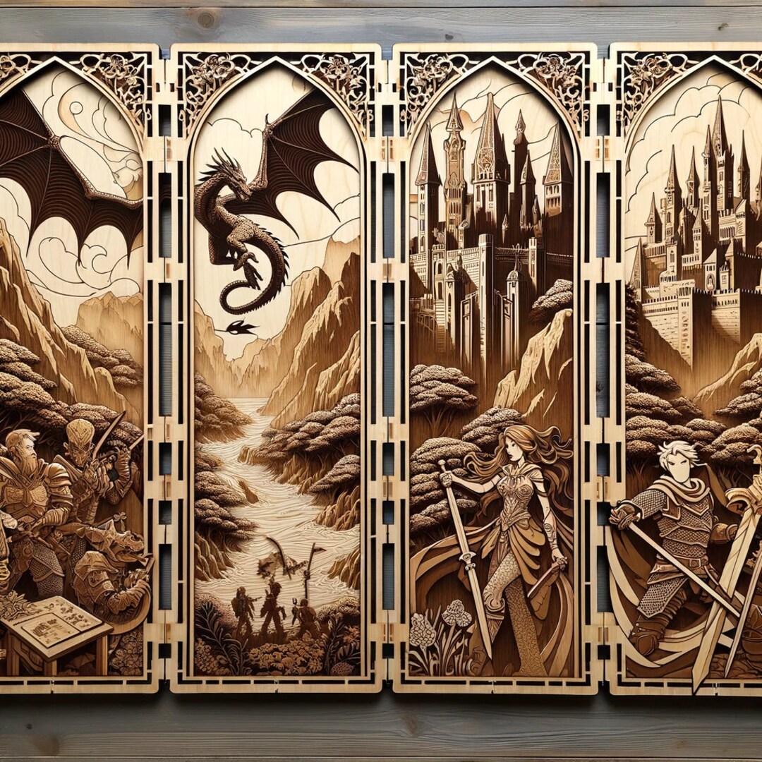 Custom Dungeon Master Screen DM Screen Engraved D&D Game Master Screen ...