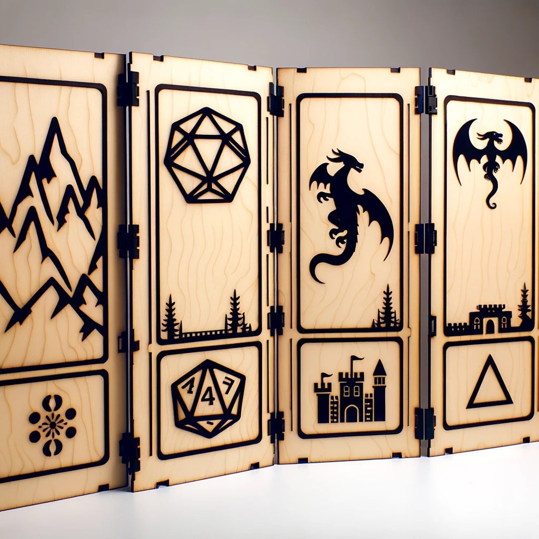 Custom Dungeon Master Screen DM Screen Engraved D&D Game Master Screen ...