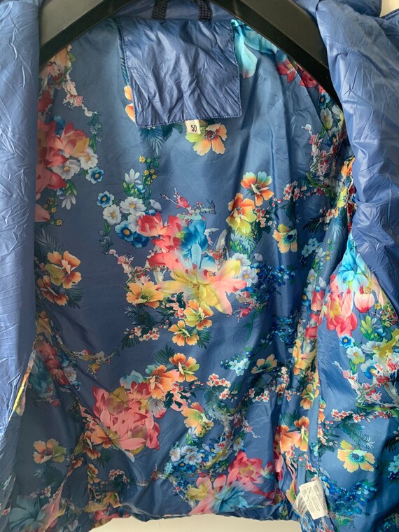 Blue light jacket with floral details - Gem