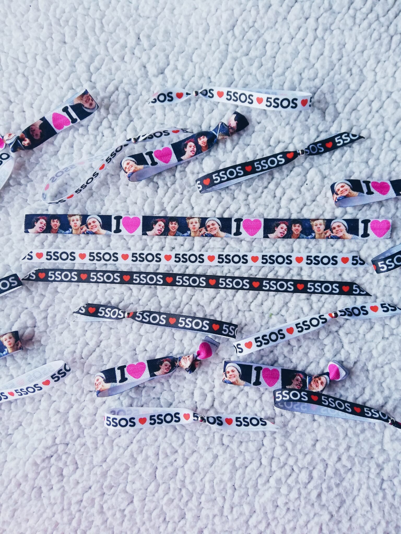 5SOS elastic bracelet wristband scrunchie hair rubber | Etsy España